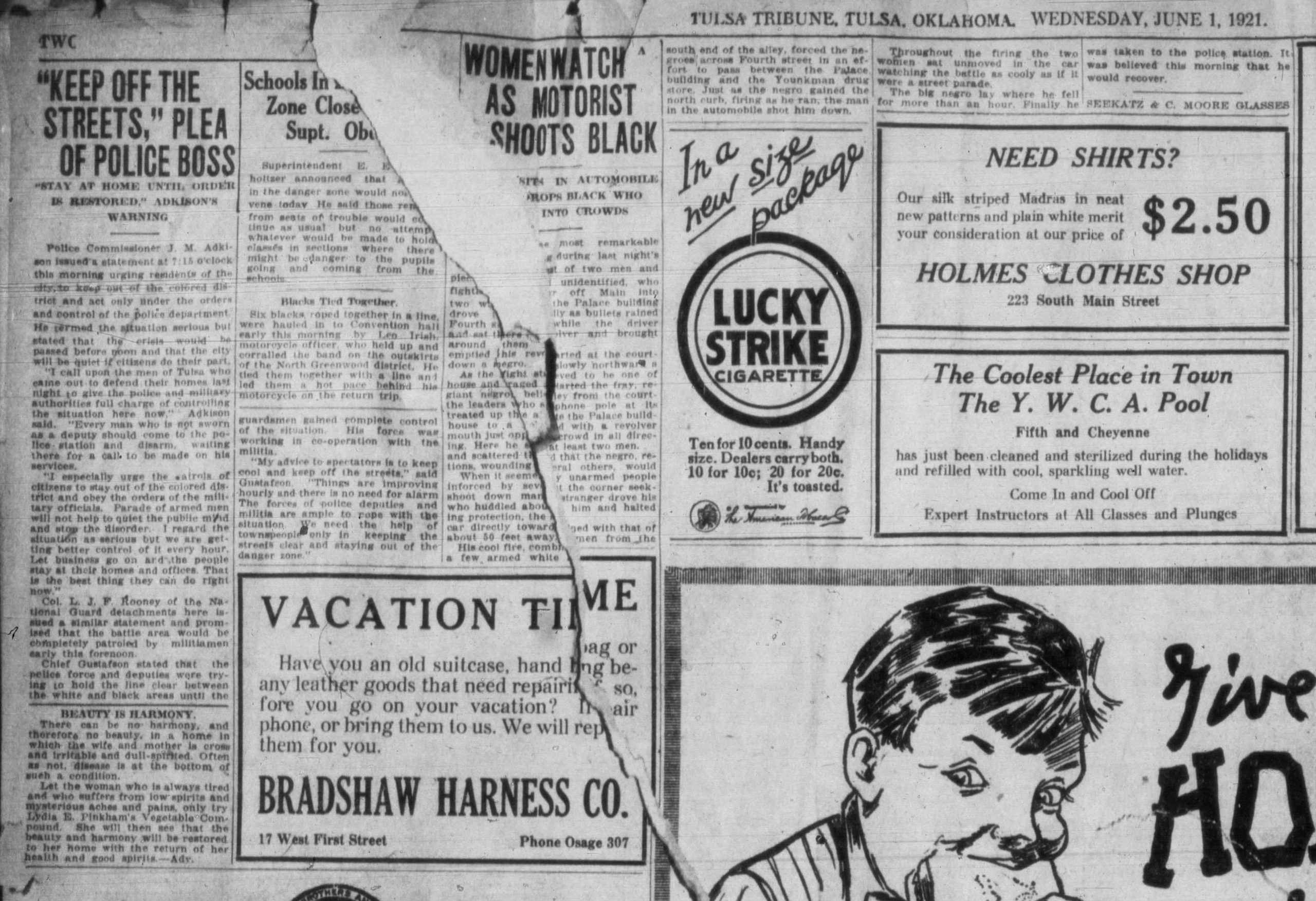 Tulsa Race Massacre from the Tulsa Tribune, June 1-9, 1921 ...