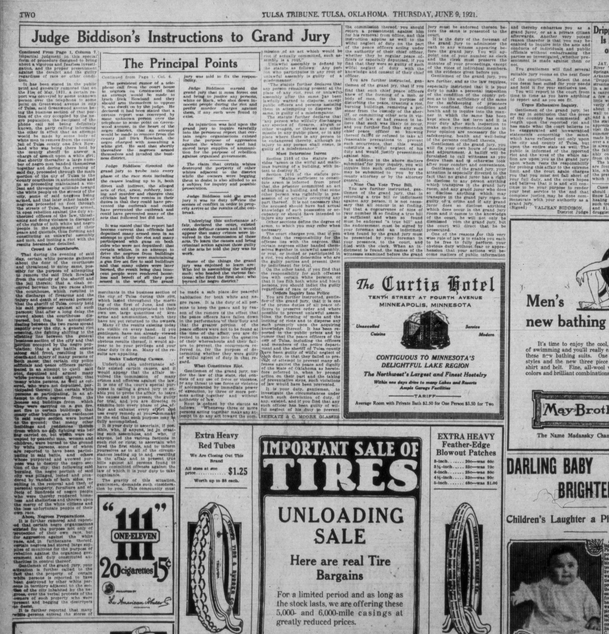 Tulsa Race Massacre from the Tulsa Tribune, June 1-9, 1921 ...